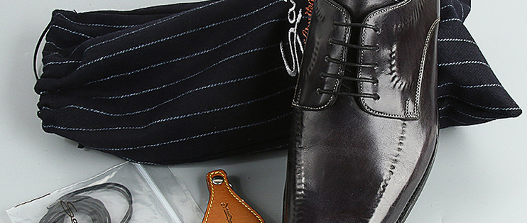 Santoni Limited Edition系列的广告款全手工鞋_男鞋_什么值得买