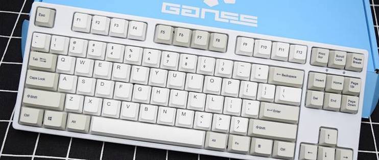 返璞归真 GANSS GS87-D灰白双模体验_键盘_什么值得买