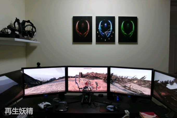 显示器怎么样 围绕游戏者半圈的五横向环屏效果了解一下_什么值得买