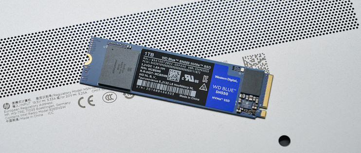 给笔记本升级了WD Blue SN550 1T : 容量x4，体验翻倍_固态硬盘_什么值得买