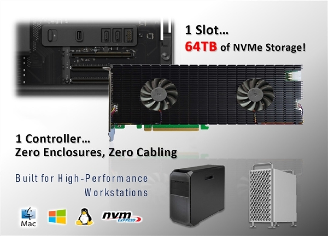 可插8路SSD、最高64TB：这块M.2 SSD RAID扩展卡有点厉害_固态硬盘_什么值得买