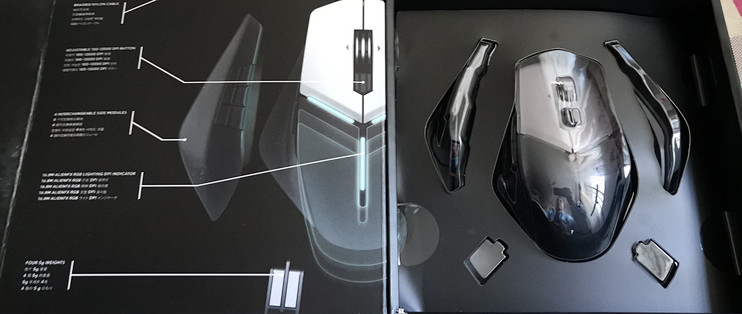 Alienware 外星人 AW 958鼠标开箱_鼠标_什么值得买
