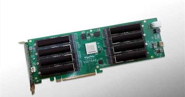 HighPoint发布SSD7540，允许扩展8块M.2 SSD，最高读写速度可达28GB/s_固态硬盘_什么值得买
