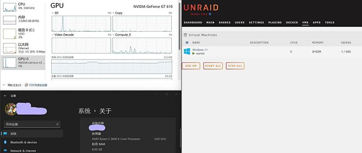 Unraid 6.9.2 部署 Windows 11 并实现显卡直通__什么值得买
