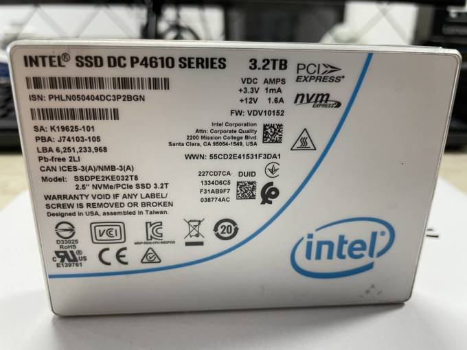 英特尔固态硬盘怎么样 Intel P4610 U2固态硬盘晒单_什么值得买