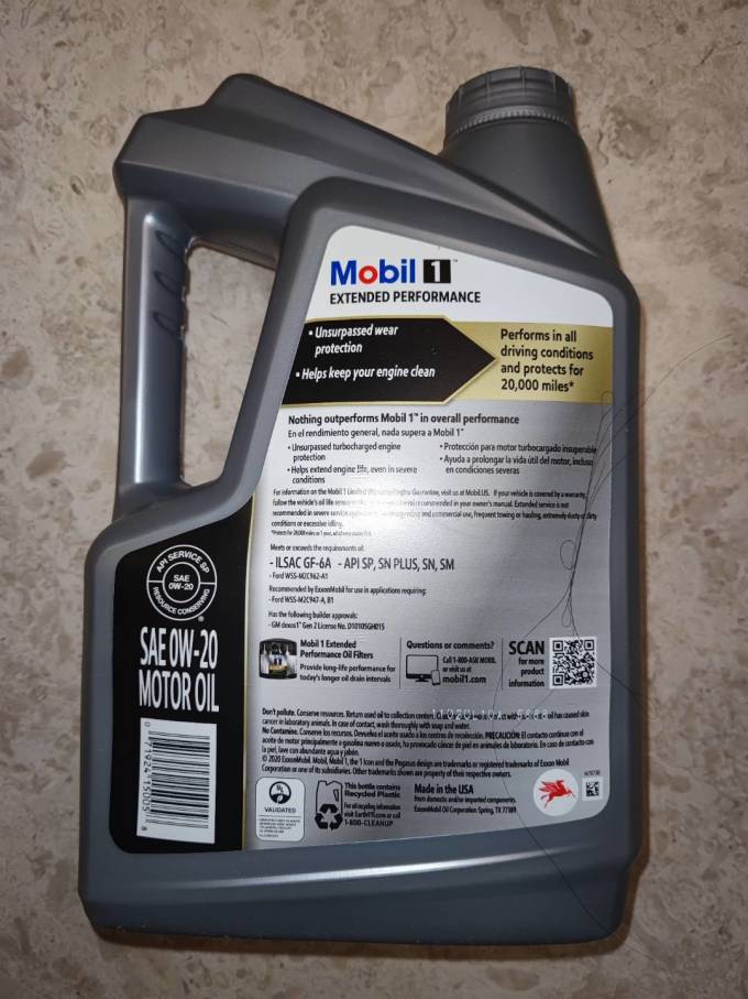 美孚车用润滑油_Mobil 美孚 1号系列 EP 0W-20 SP级 全合成机油 4.73L 美版多少钱-什么值得买