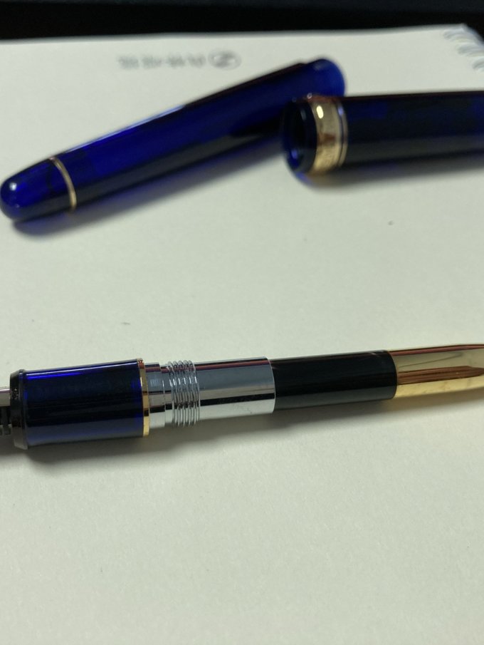 白金钢笔怎么样 好物未必适君：白金3776教堂蓝钢笔_什么值得买