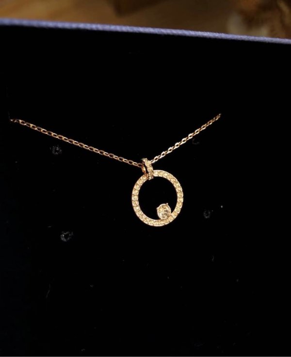 施华洛世奇时尚项链_SWAROVSKI 施华洛世奇 5198686 圆环镂空项链多少钱-什么值得买