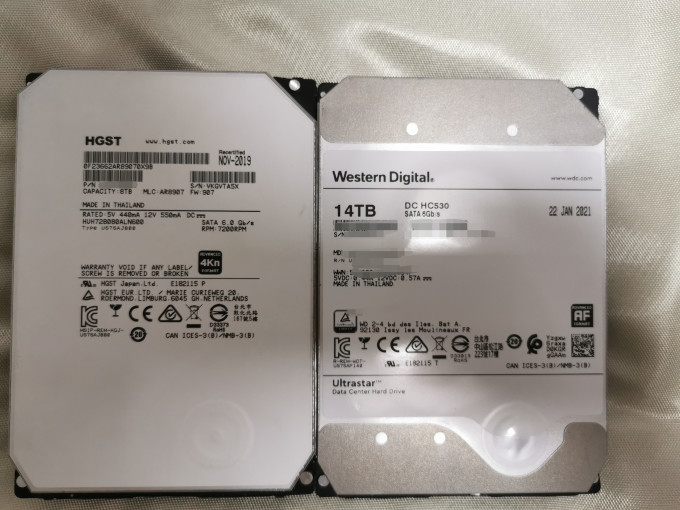 用来当仓库盘的矿盘西数HC530 14T_什么值得买