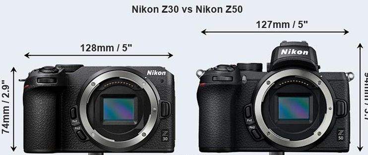 尼康 Z 30 vs. 尼康 Z 50主要规格对比 _相机_什么值得买