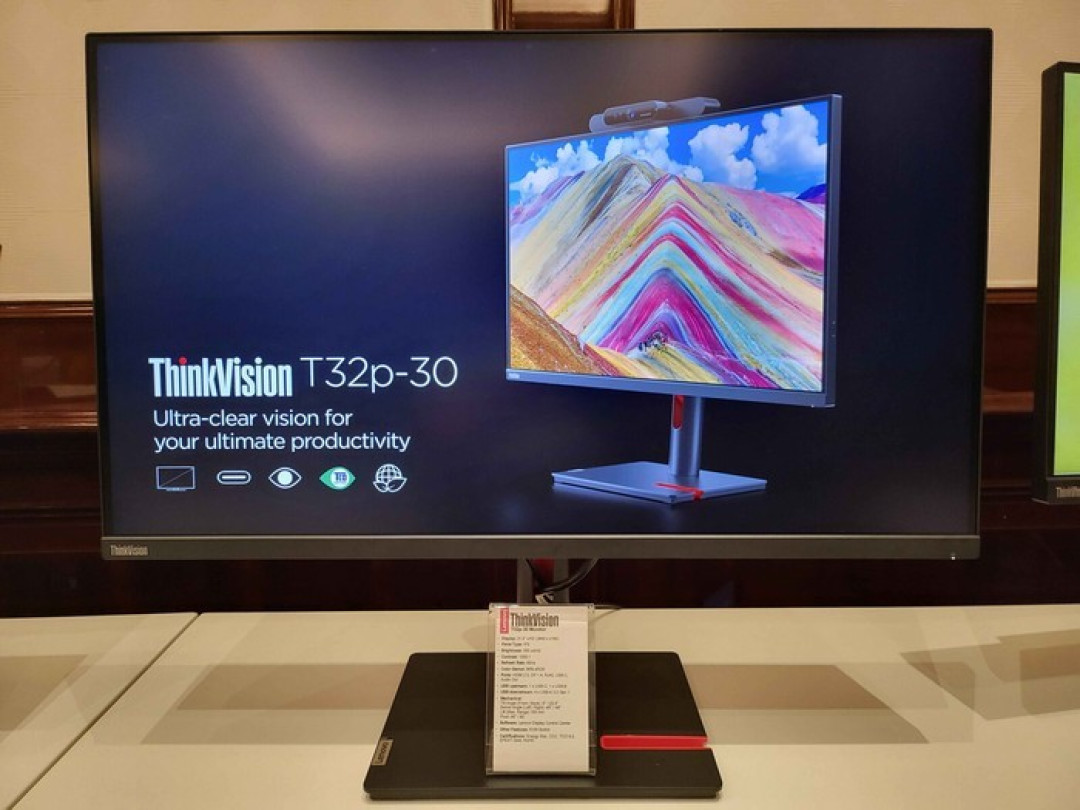 联想发布ThinkVision S25e-30、T32p-30 和 T34w-30 显示器_显示器_什么值得买