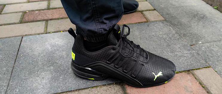 骚就对了--PUMA轻量缓震跑鞋Axelion Rip开箱_跑鞋_什么值得买