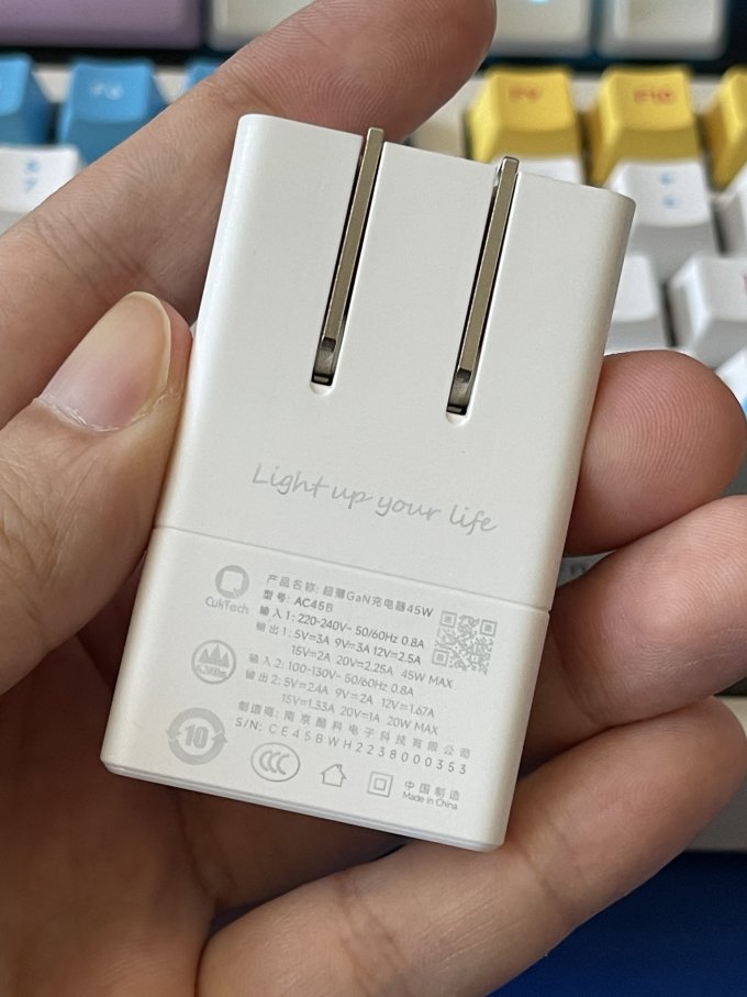 酷态科充电器怎么样 给大家种草一个45w酷科饼干充电头_什么值得买