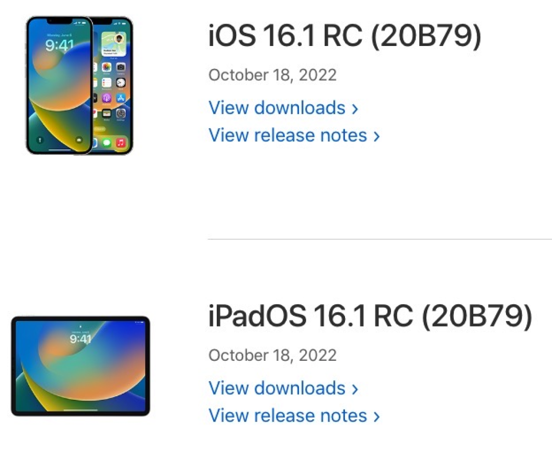 苹果发布 iOS/iPadOS 16.1 RC 更新，iPadOS 16 正式版即将上线_iPhone_什么值得买