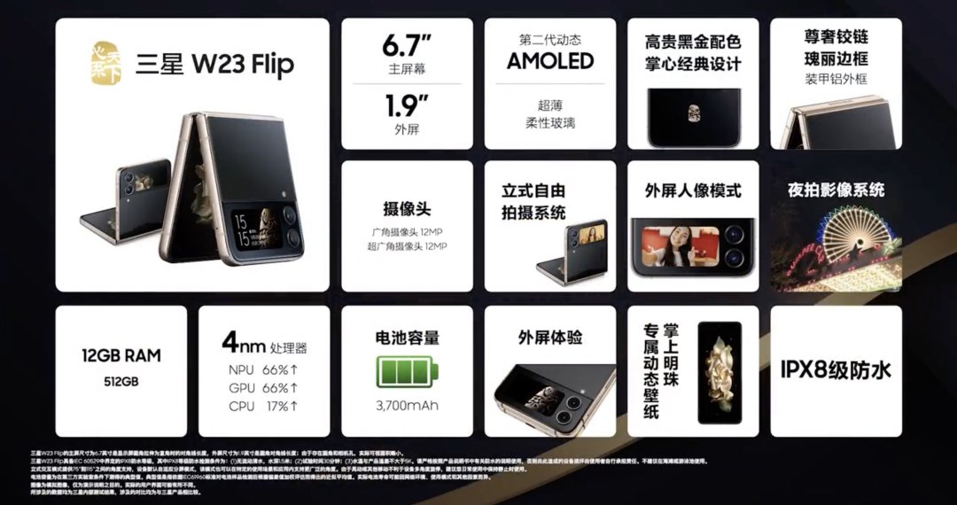 心系天下三星 W23 系列折叠屏旗舰发布：骁龙8+加持，延续高端设计9999元起_安卓手机_什么值得买