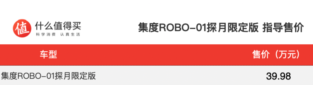 集度ROBO-01探月限定版上市，售价39.98万元_SUV_什么值得买