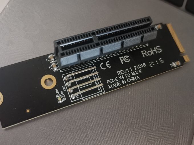 M.2转PCIE转接卡：奇怪但有效的DIY_什么值得买