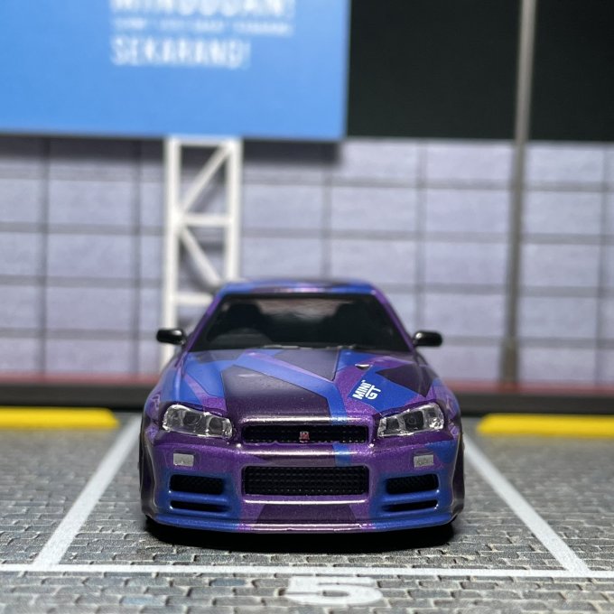 MiniGT Nissan GT-R R34 五周年纪念版_什么值得买
