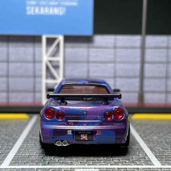 MiniGT Nissan GT-R R34 五周年纪念版_什么值得买
