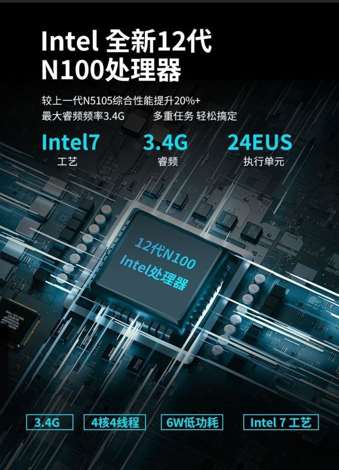 双网口带8G内存，intel N100半升主机仅900_什么值得买