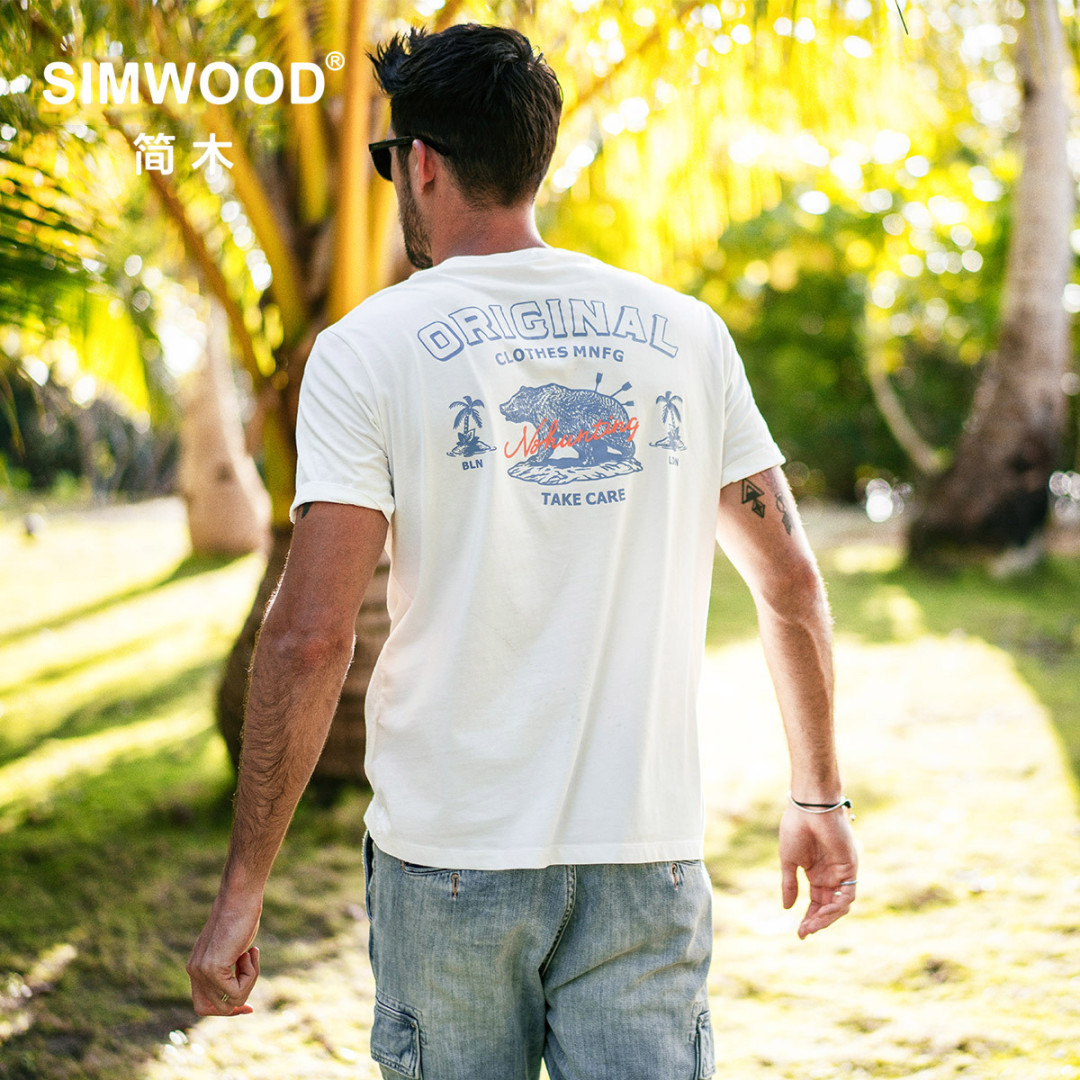高颜值高质量！ Simwood（简木）总有一款T恤能入你的眼！最低只要49.9元！_男上装_什么值得买
