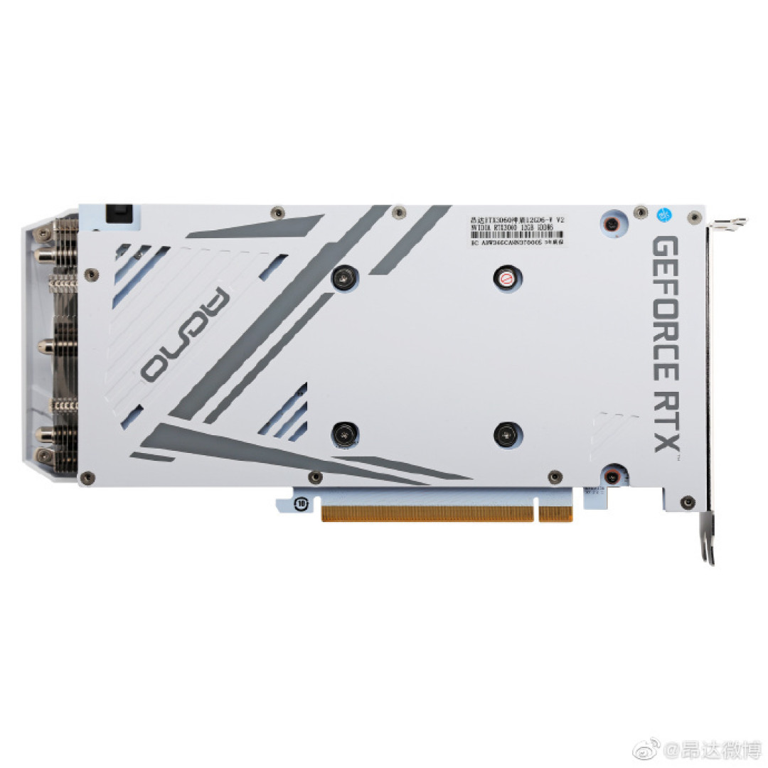 昂达发布新款 RTX 3060 神盾 12GD6-W 显卡：冰川白配色、全新 GA104 核心_显卡_什么值得买
