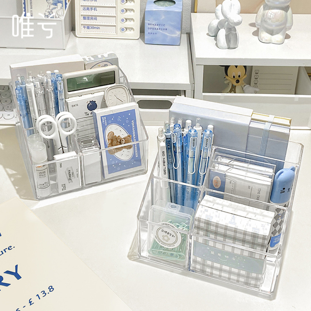 如何做好桌面收纳？买这几件东西就够了_收纳箱_什么值得买