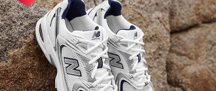 NEW BALANCE NB官方男鞋女鞋MR530系列休闲百搭网面透气运动老爹鞋小白鞋_休闲运动鞋_什么值得买