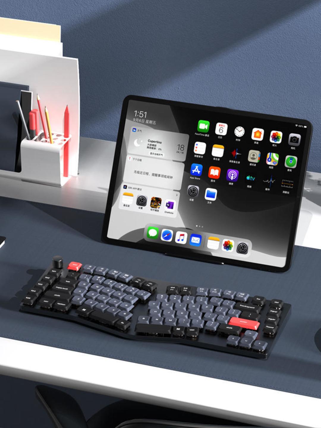 Keychron 推出 K15 Pro 矮轴机械键盘：双模、75% Alice 配列、兼容 Mac/Win 系统448元起_键盘_什么值得买