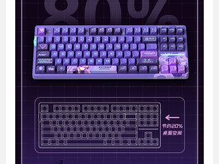 VGN V87 PRO 87键 2.4G蓝牙 多模无线机械键盘 雅典娜 阿尼亚轴 RGB【报价 价格 评测 怎么样】 -什么值得买
