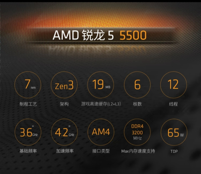 AMD锐龙R5-5500CPU怎么样 AMD锐龙5 5500盒装，价格可到508元！_什么值得买