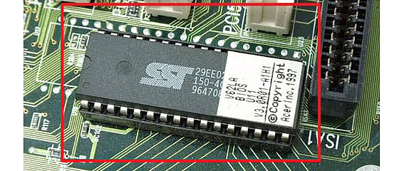 电脑故障与维护 篇十六：BIOS芯片长怎么样？在主板上哪个位置，好不好换？_主板_什么值得买