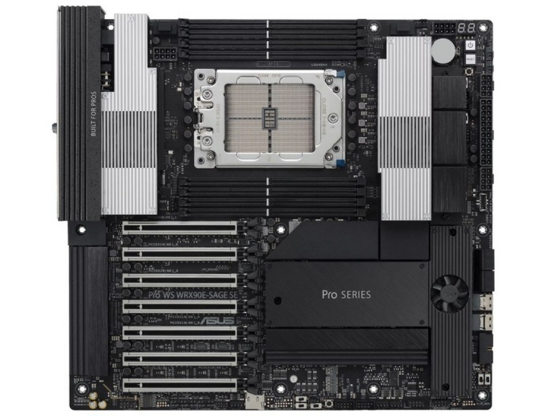 华硕正式发布 Pro WS WRX90E-SAGE SE 工作站主板，支持新一代“撕裂者”、双万兆、4路M.2_主板_什么值得买
