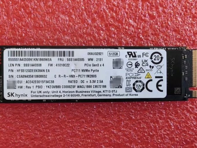 海力士pc711，没想到跑分还真挺高_什么值得买