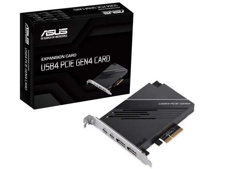 华硕发布 USB4 PCIE GEN4 扩展卡，双 USB4 + 双DP_其他电脑配件_什么值得买