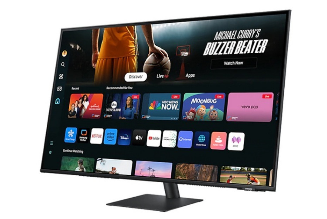 三星发布新款 M7 系列智慧显示器，4K VA面板、升级系统、能看电视玩游戏_显示器_什么值得买