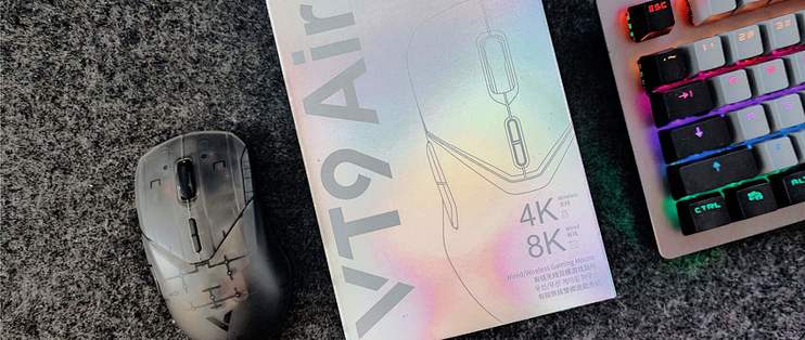 雷柏VT9 Air鼠标评测：OTA无线+有线双8K回报率，主打快稳准！_鼠标_什么值得买