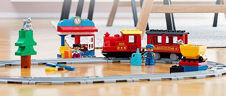 乐高得宝10874智能蒸汽火车：亲子共玩的创造力启蒙神器_拼插积木_什么值得买