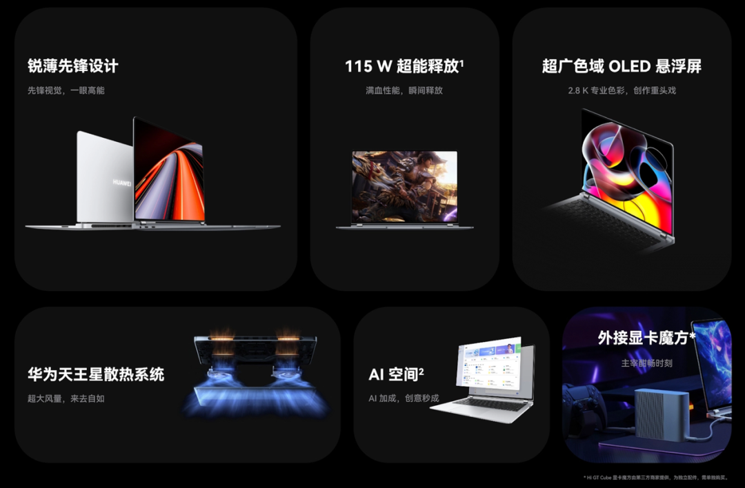 华为 MateBook GT 14 开启预售：闪亮LOGO、115W超能释放、2.8K OLED专业屏7499元起_游戏本_什么值得买