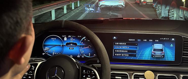 21款奔驰GLE350升级智能辅助驾驶23P 环视全景360影像 抬头显示HUD改装案例_SUV_什么值得买
