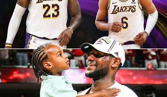 NBA传奇时刻：LeBron与Bronny首度父子同台_篮球_什么值得买