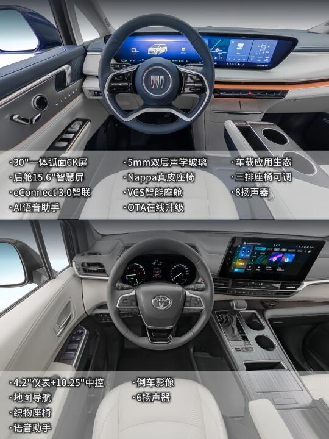 丰田赛那VS别克GL8：豪华MPV细节对比解读_乘用型MPV_什么值得买